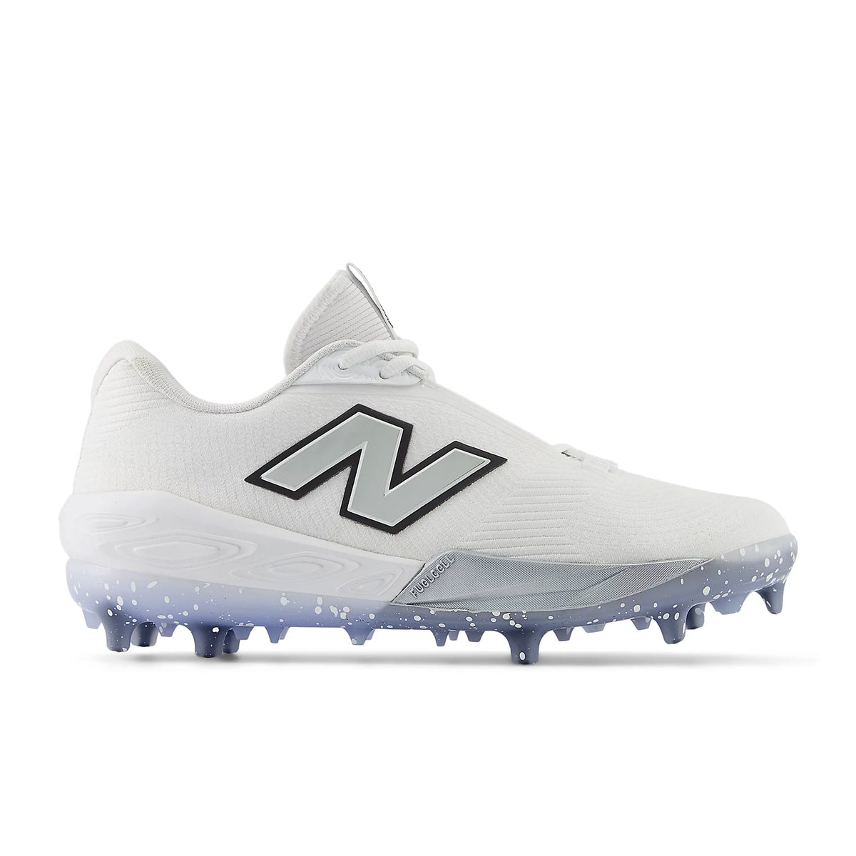 Spikes Beisbol New Balance FuelCell Compv4 Blanco Plata – Beisbolmania