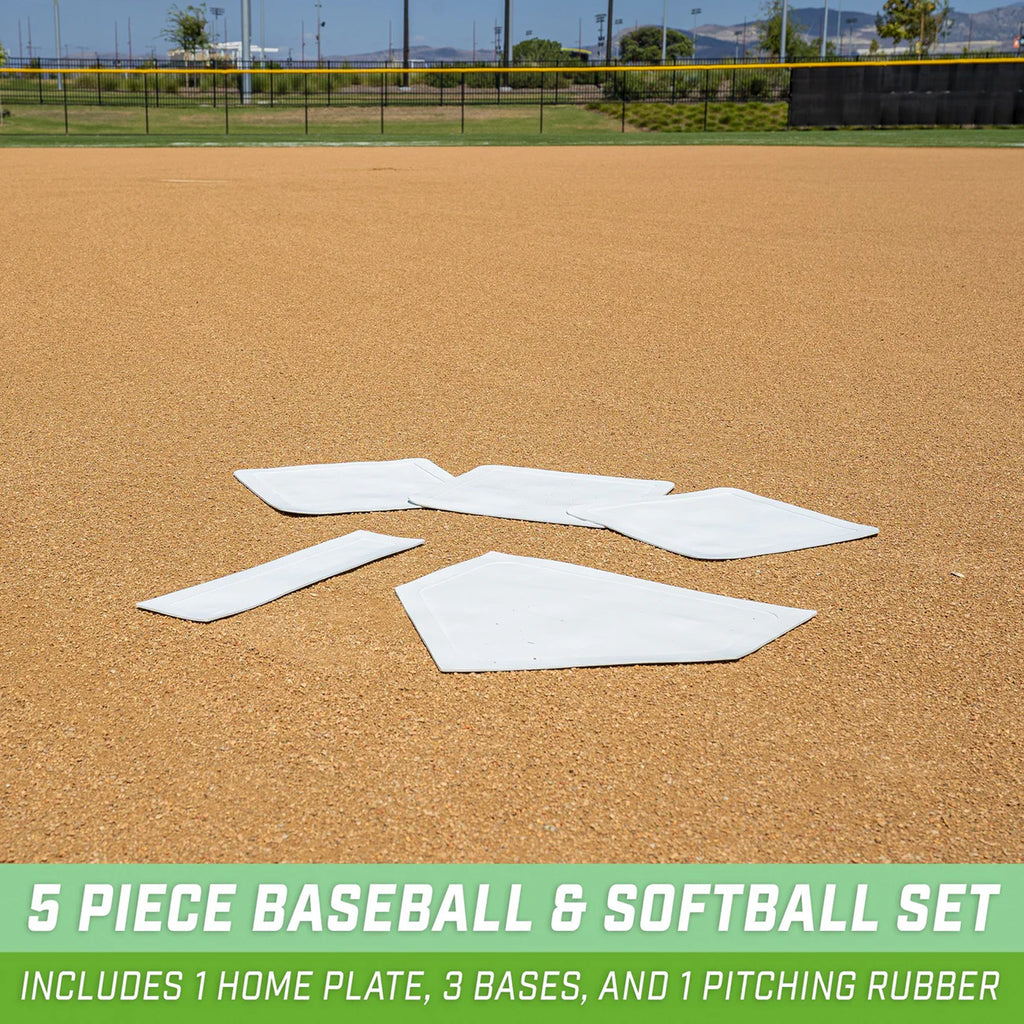 Set de 5 Bases Beisbol Softbol GoSports Plástico Suave – Beisbolmania