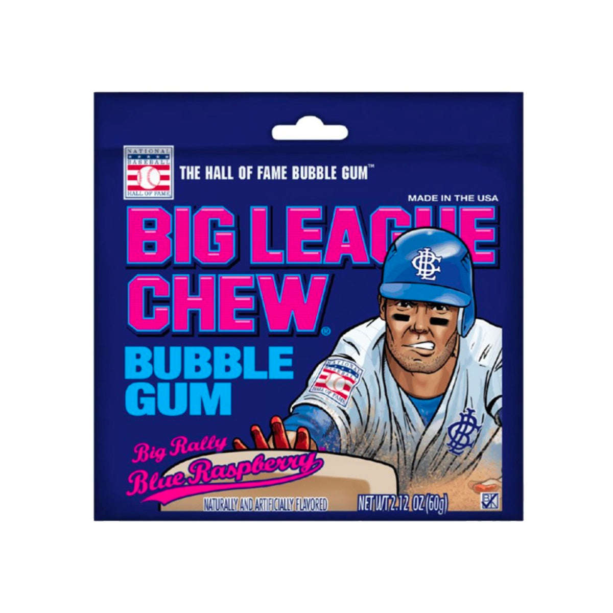 Chicle Sabor Mora Azul Big League Big Rally Blue Raspberry 2.12 oz ...