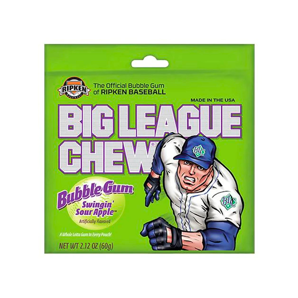 Chicle Sabor Manzana Big League Sour Apple 2.12 oz – Beisbolmania