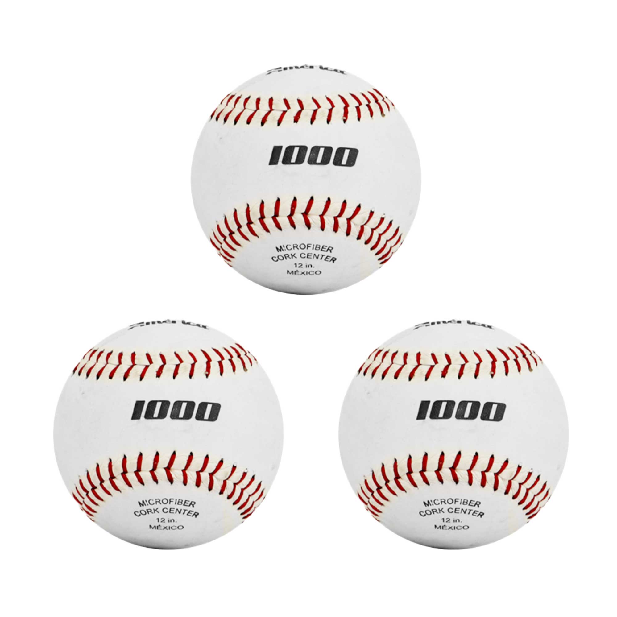 Pelota Softbol America 1000 Blanca Costuras Rojas – Beisbolmania