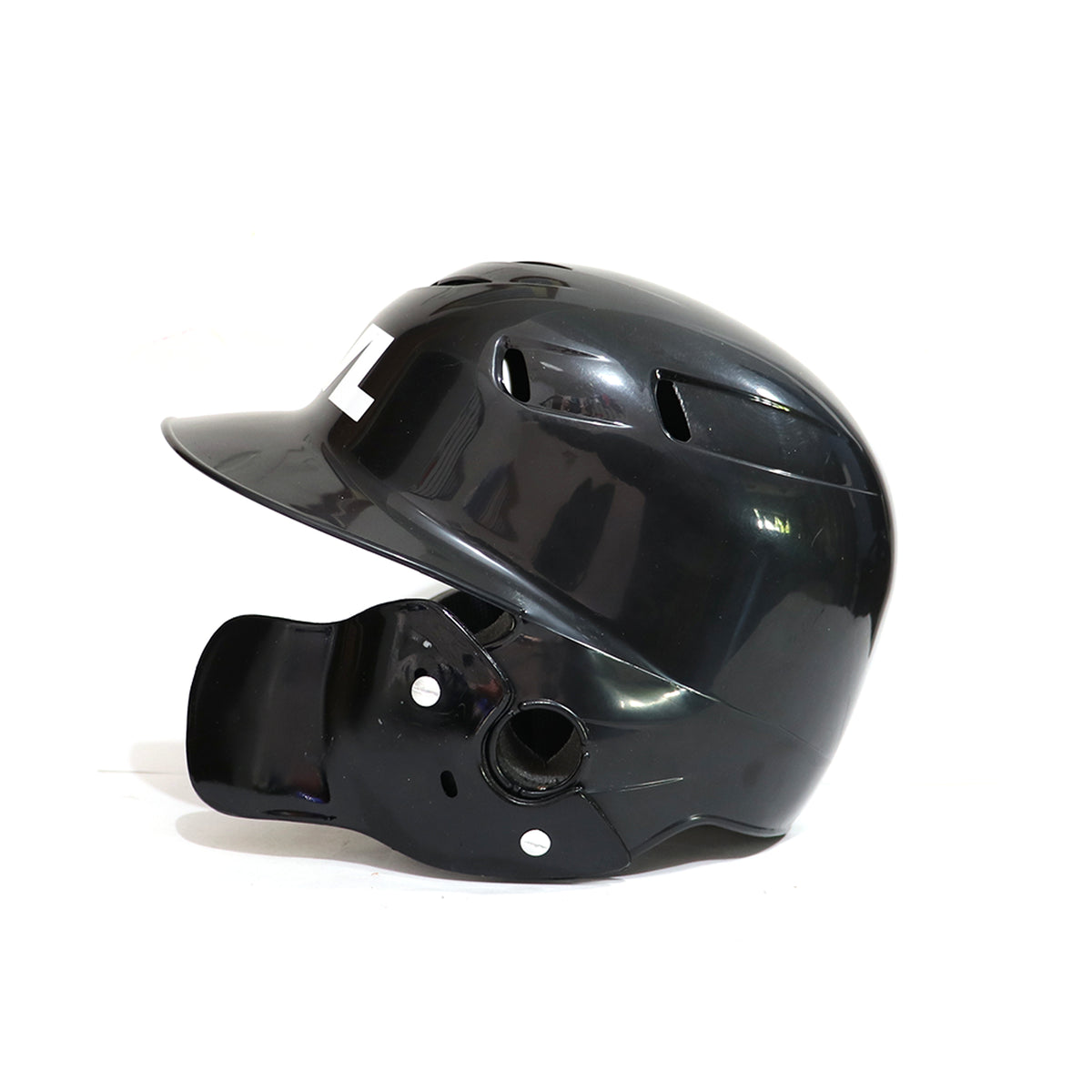 Casco Beisbol RVL Dos Orejas Negro Con Protector Mandibula ADULTO ...