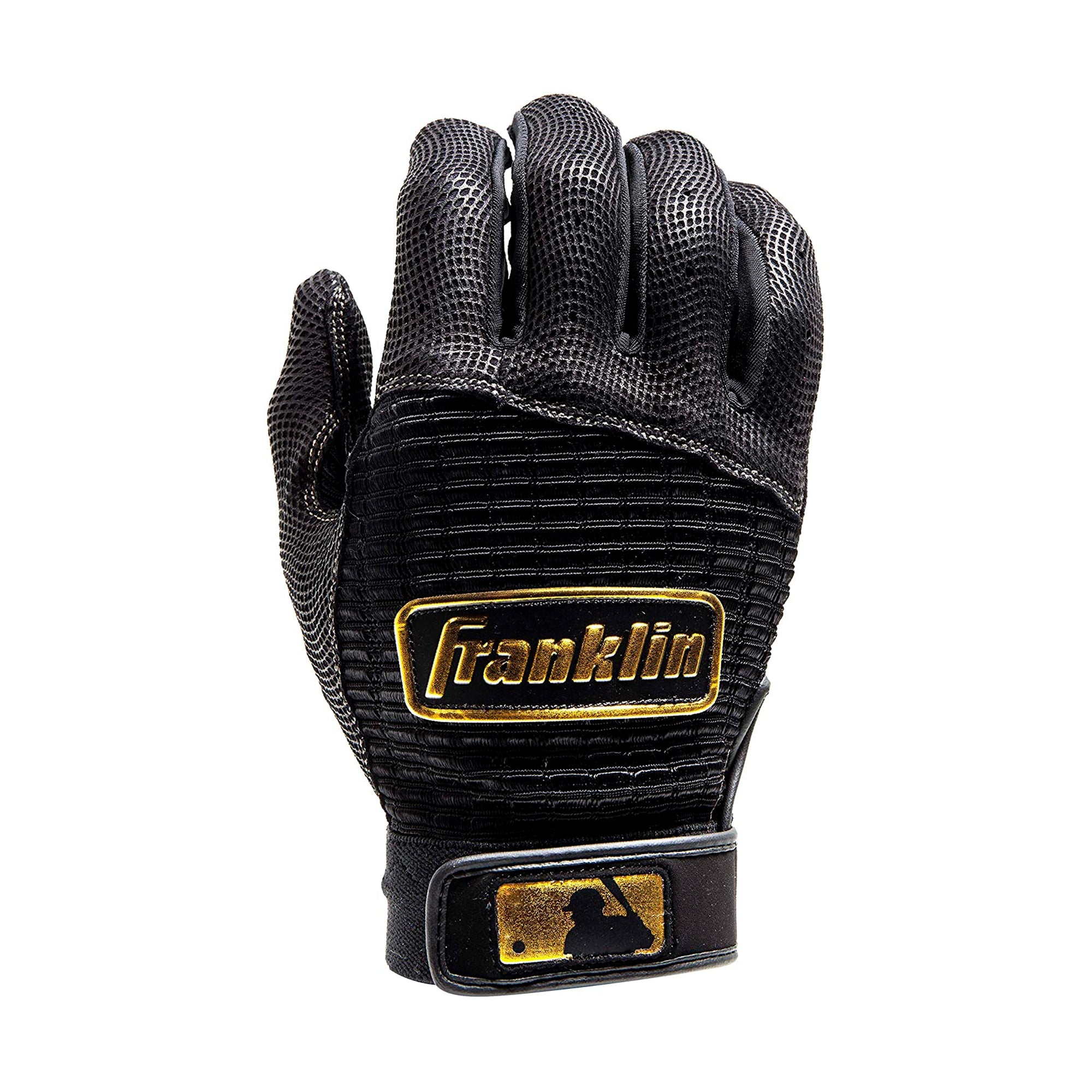 Guanteletas Beisbol Franklin Pro Classic Negro Dorado ADULTO – Beisbolmania